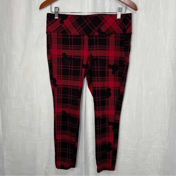 torrid | Pants & Jumpsuits | Torrid Disney Plaid Mickey Mouse Cropped ...